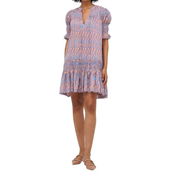 Oliphant | Dresses | New Oliphant Smocked Drop Mini Dress In Sierra ...